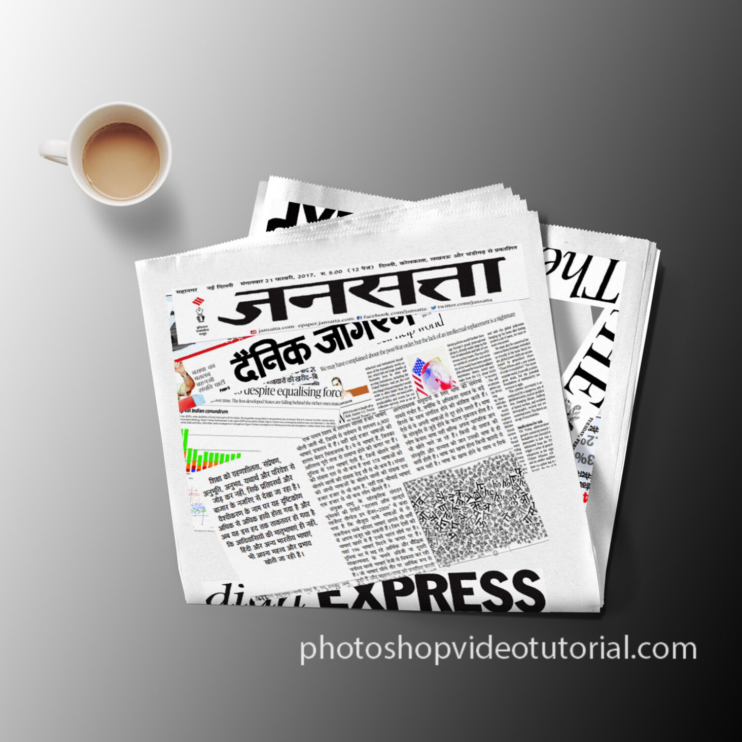 Free Daily Newspaper Mockup Download