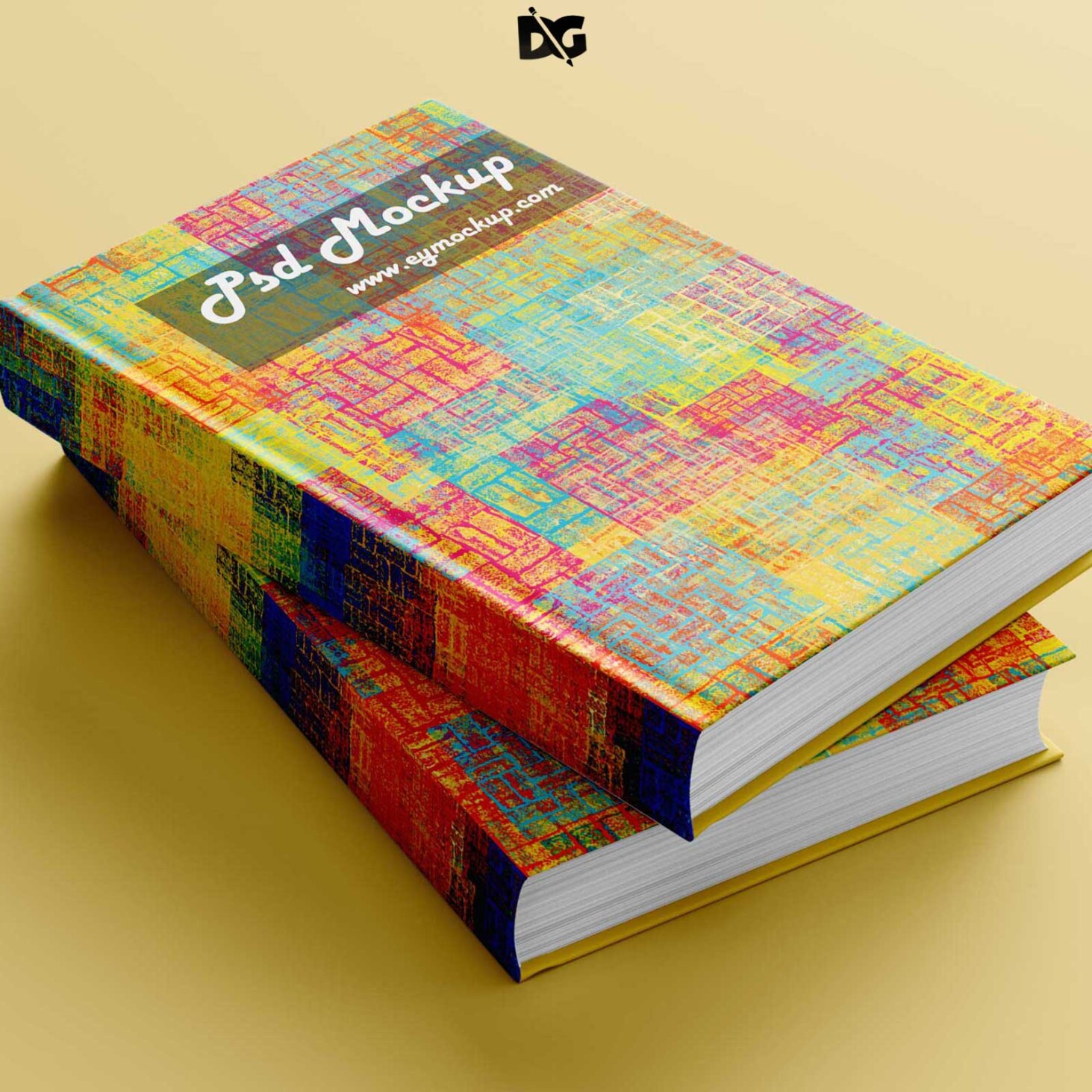 Free Book Cover Mock-up PSD Download