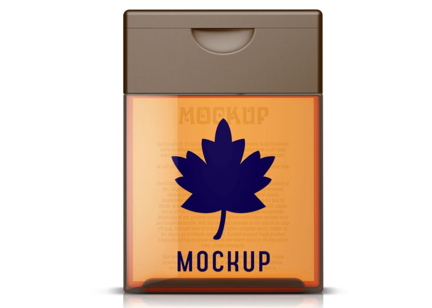 Free Cosmetic Bottle Label Presentation