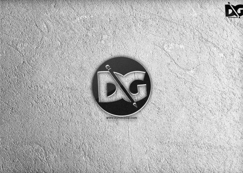 Premium Grey Logo Mockup
