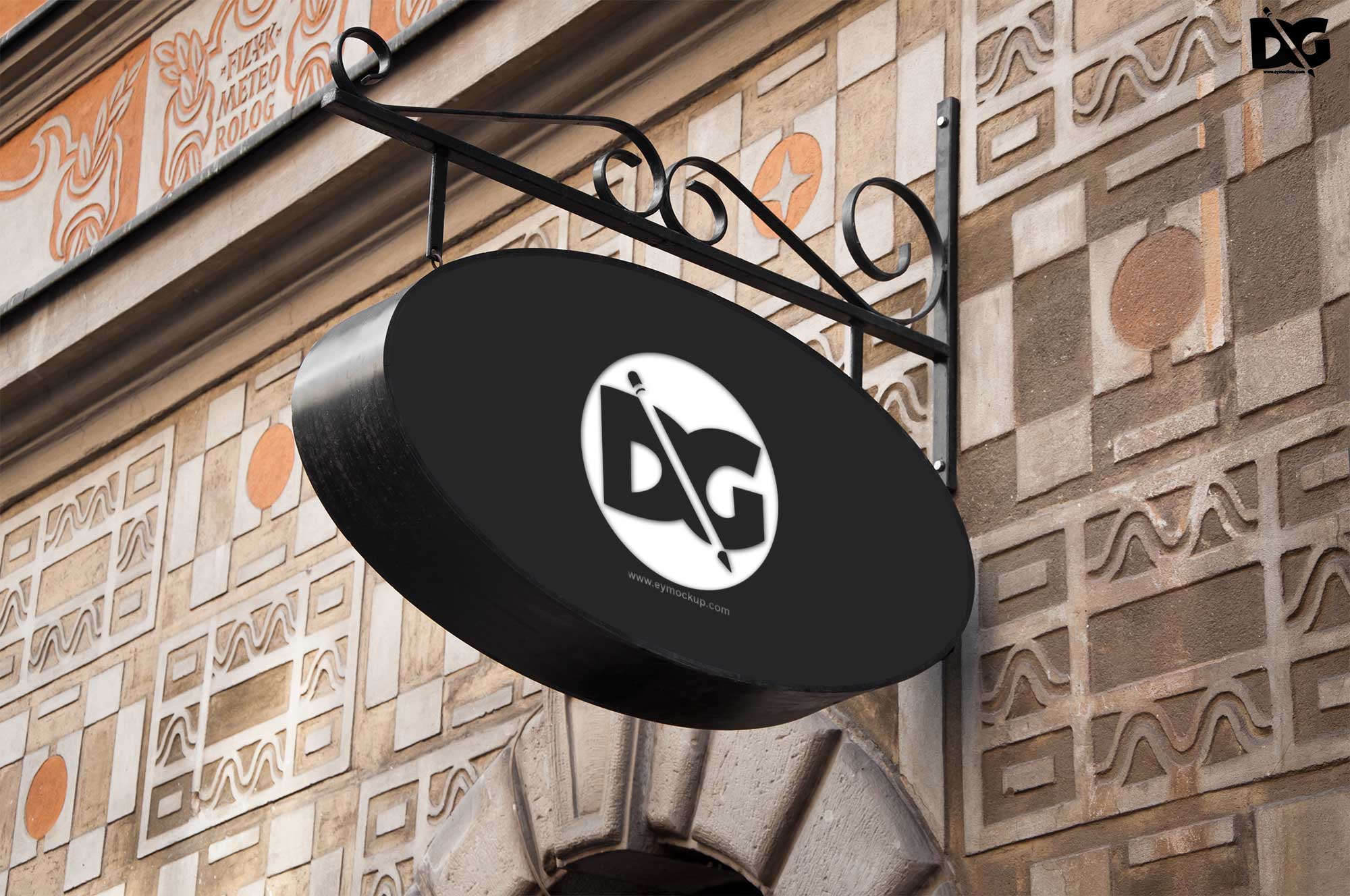 Coffee Shop Sign Mockup Templates Free