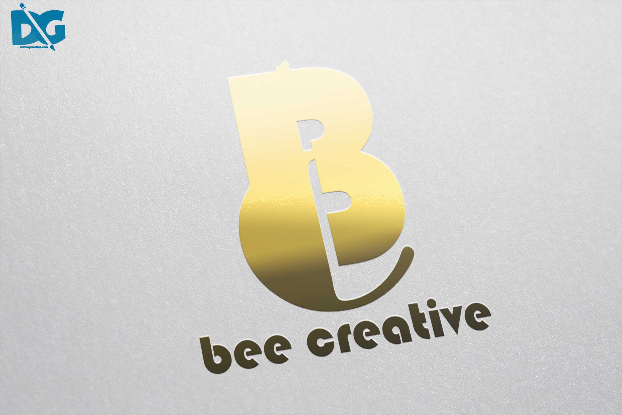 Free Foil Logo Mockup Download