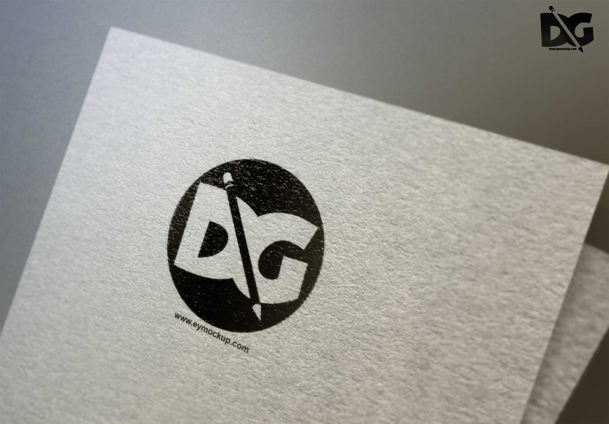 Free White Paper Logo Mockups Download