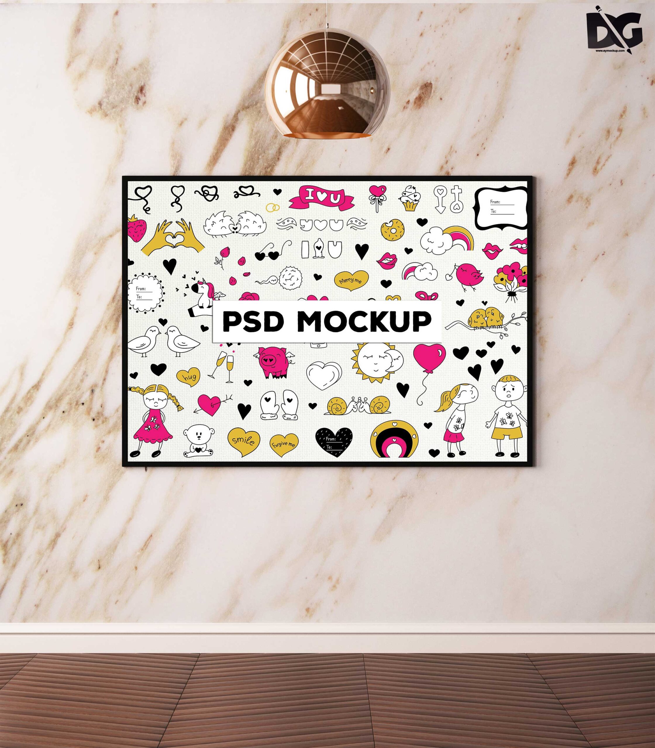 Free PSD Poster Mockup For Designers