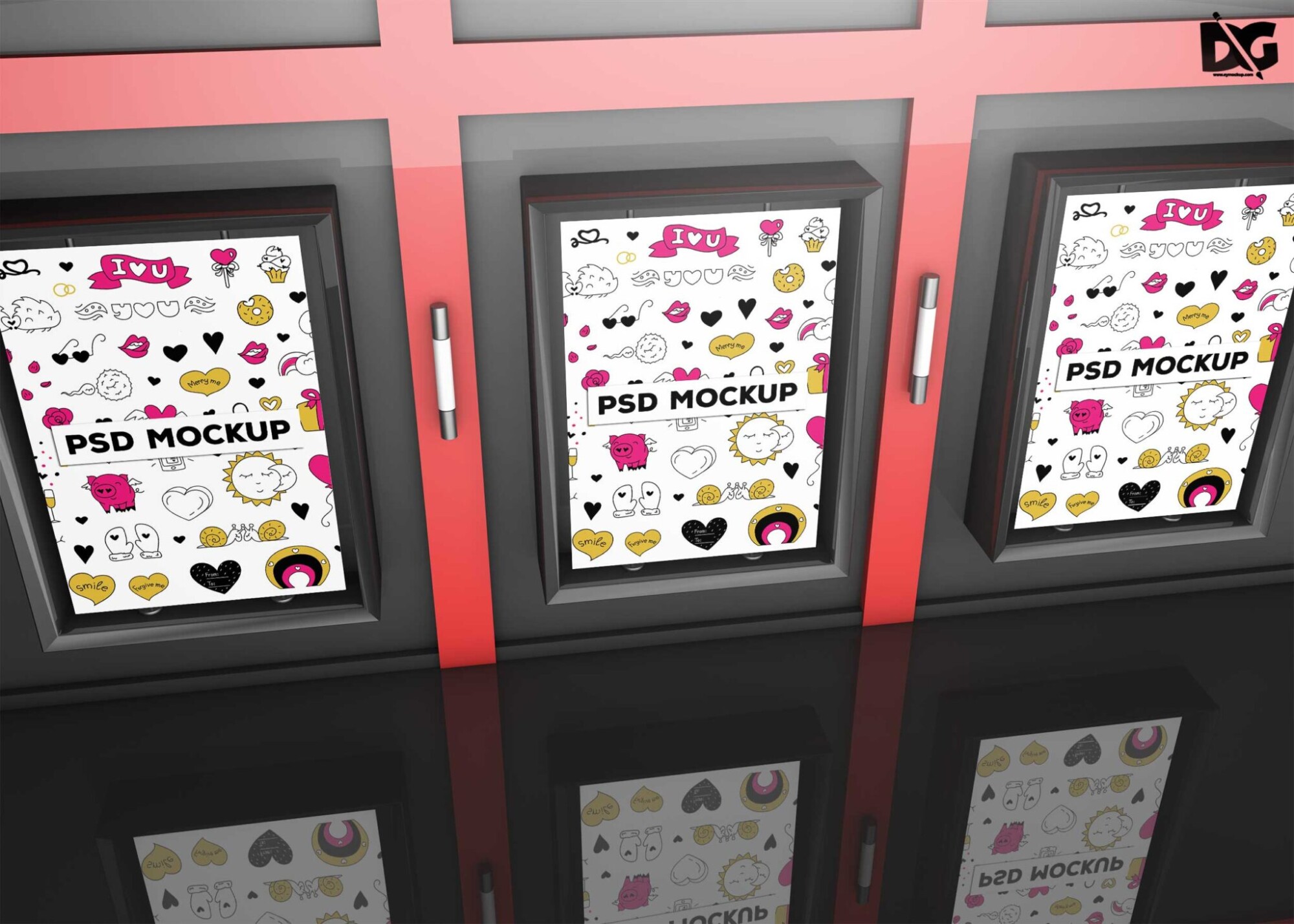 Free Poster Artwork With PSD Mockups