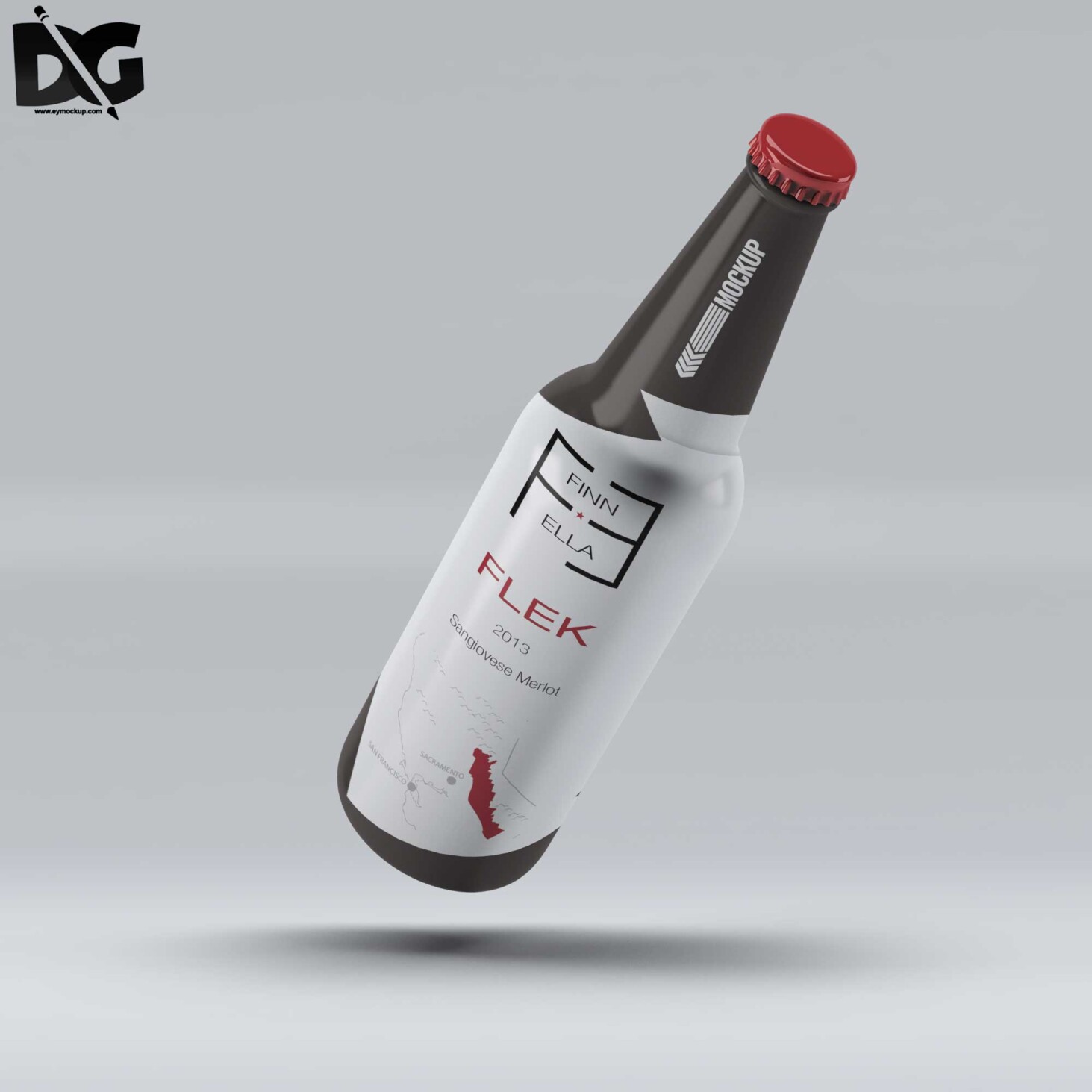 Free Beer Label Mockup PSD Download