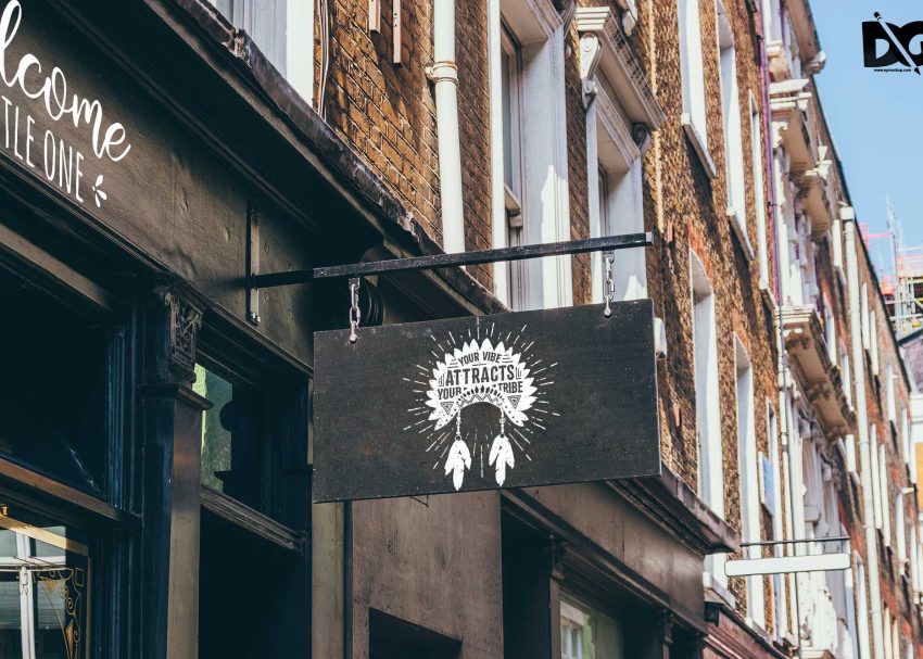 Free Premium Walk Side PSD Mockups