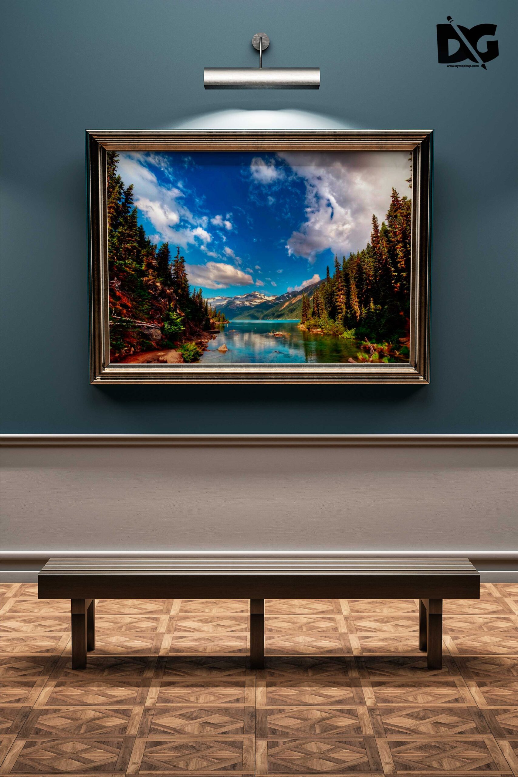 Download Free Room Wall Poster Mockup