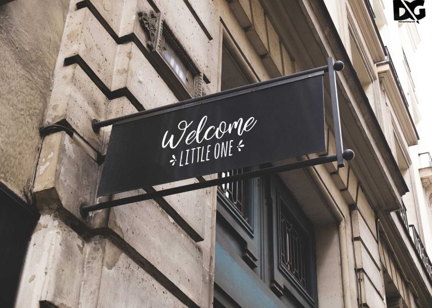 Free Vintage Sign Mockup