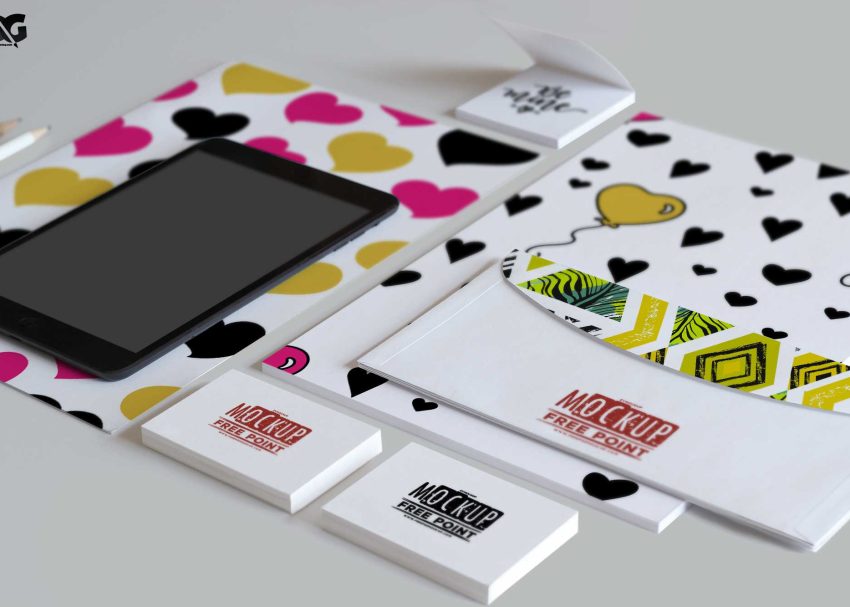 Free Side View Stationary Mockup