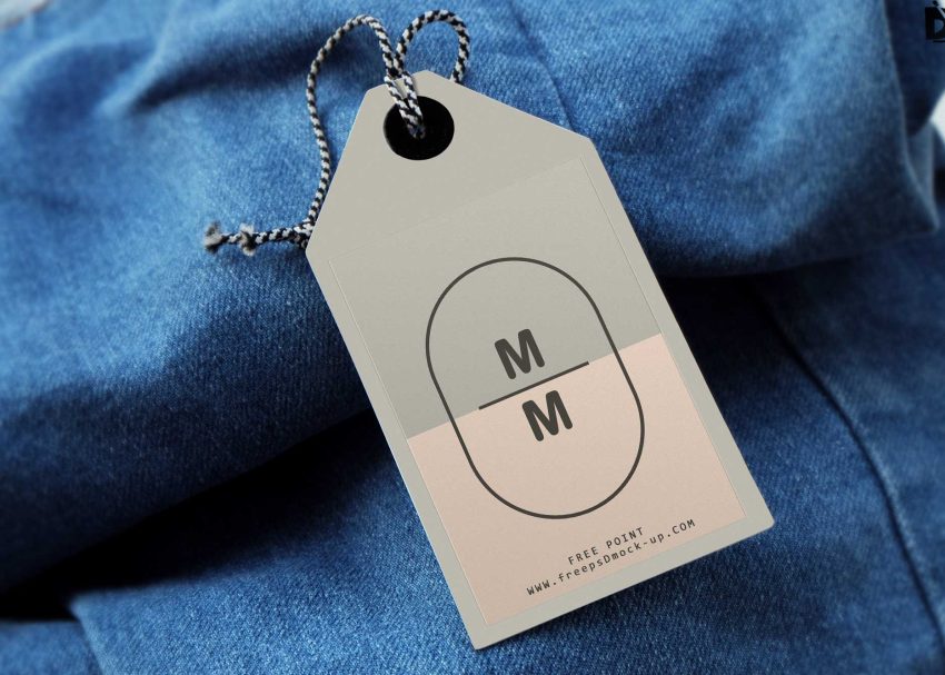 Free Clothing Label Mockup