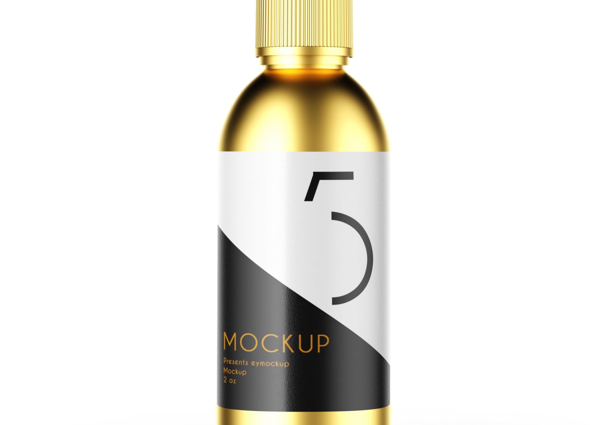 Golden Syrup Bottle Mockup Download