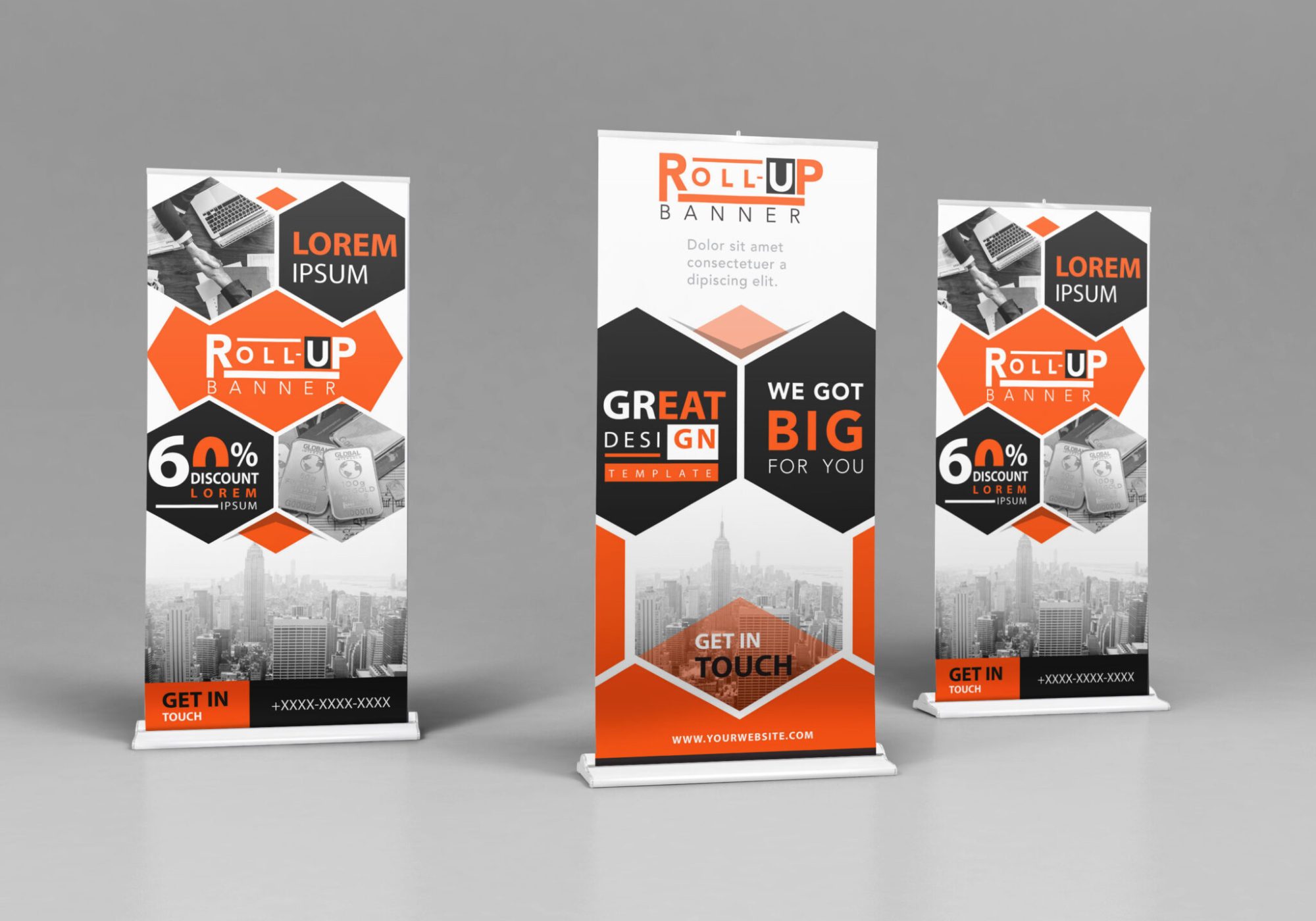 Download Free Stand Up Banner Mockup