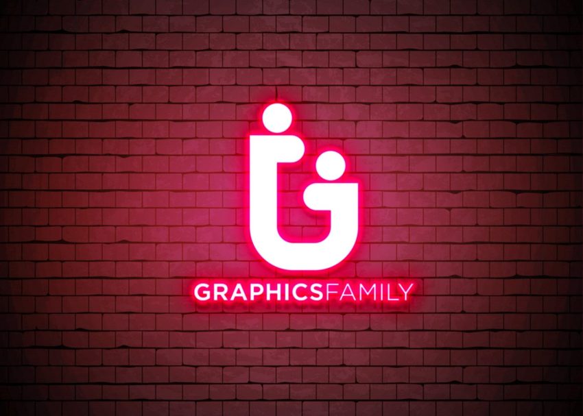 Lightning Effect Free Logo Mockup