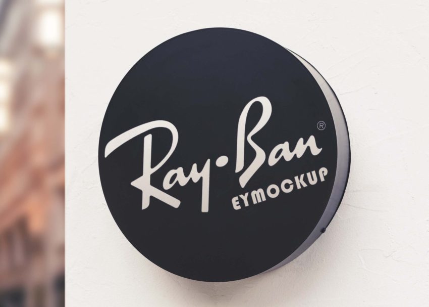 Free Round Shape Shop Logo Mockup