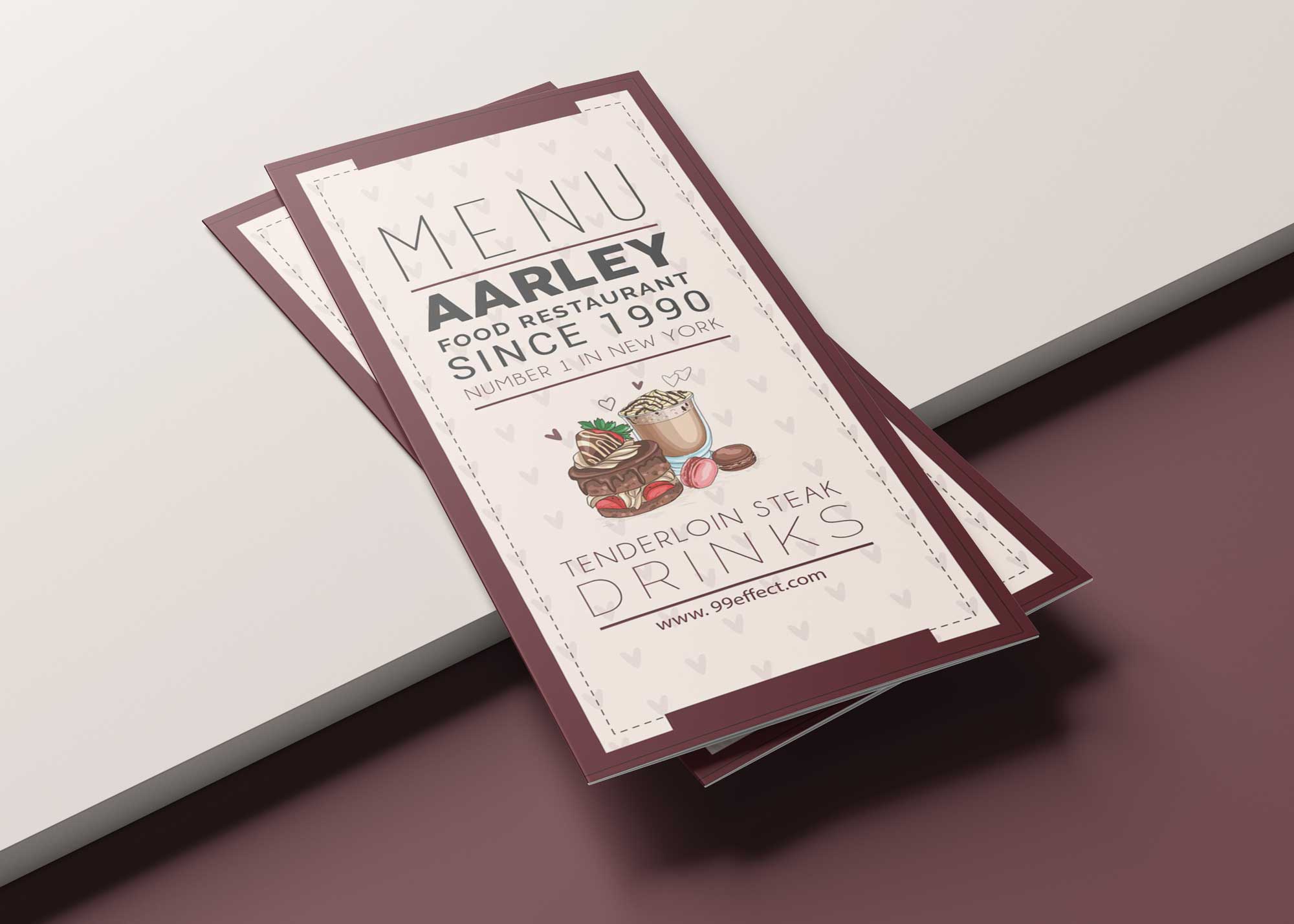 Chicken Food Menu Design Template