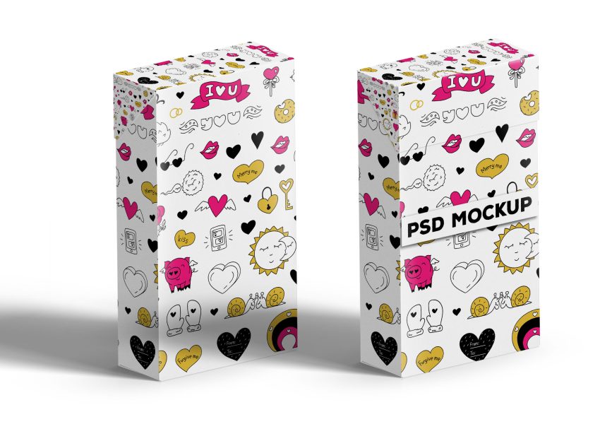 Free Download Rectangle PSD Box Mockup