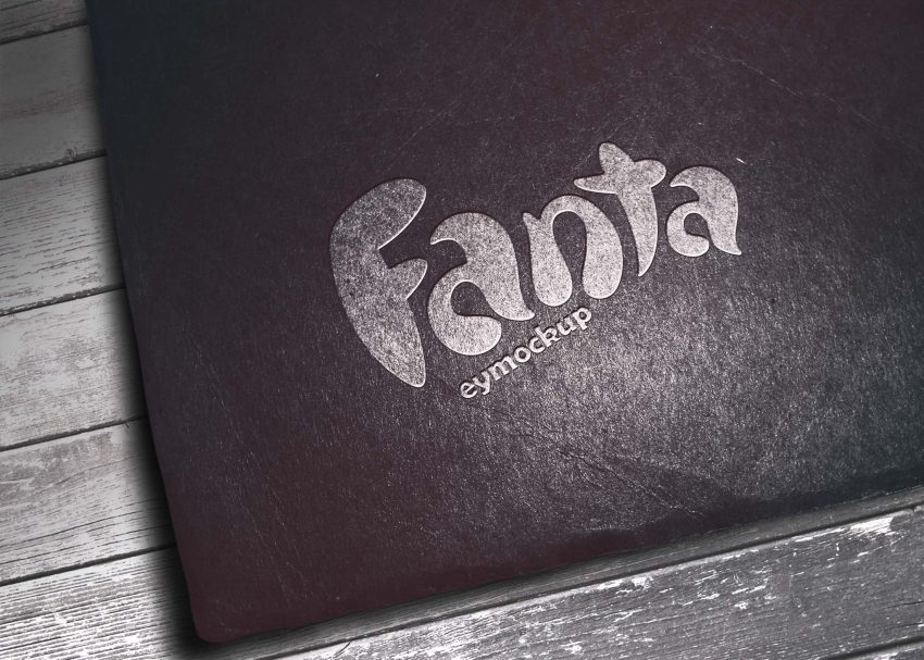 Free Black Background Logo Mockup