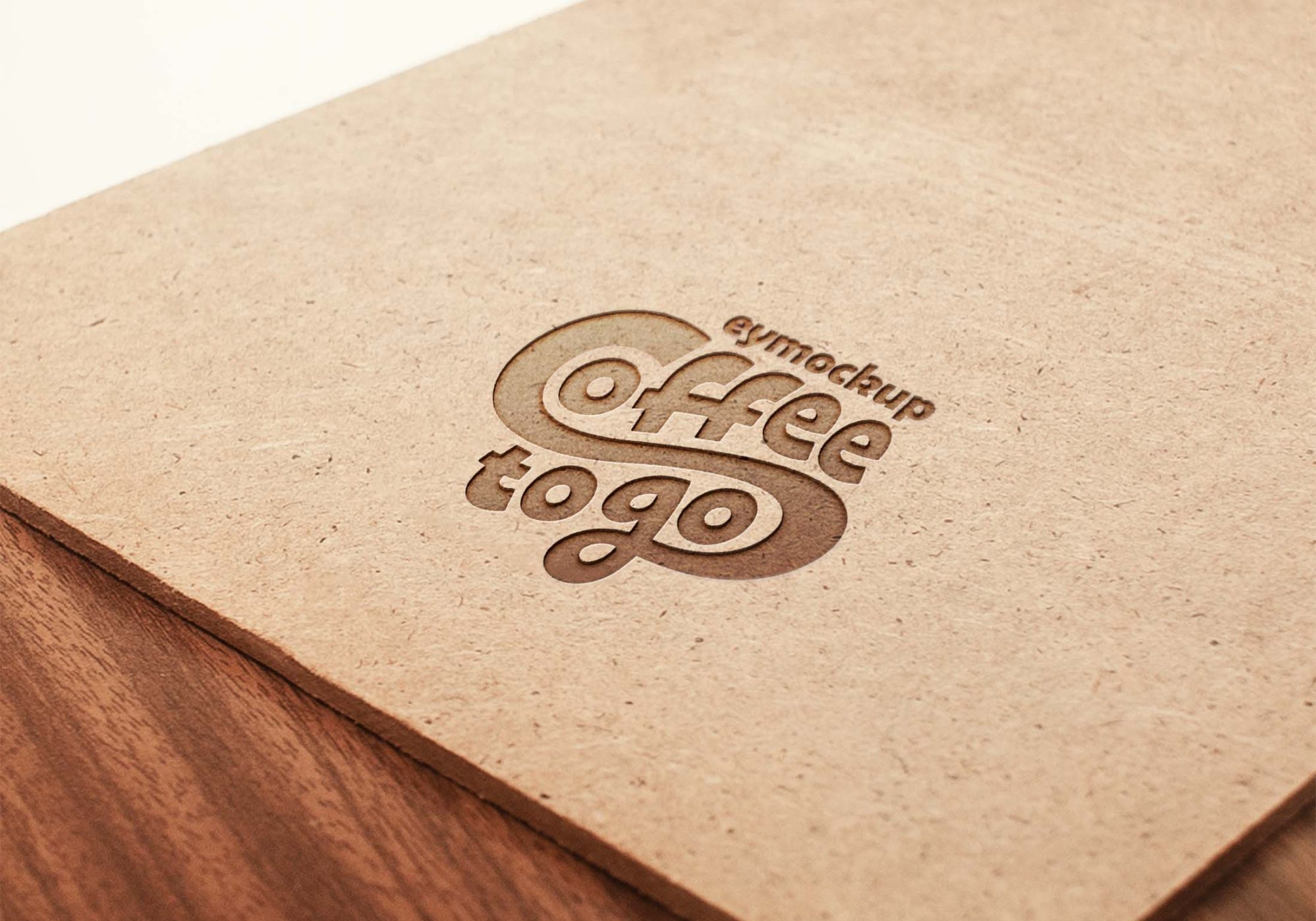 Free Cardboard Logo Mockup Download