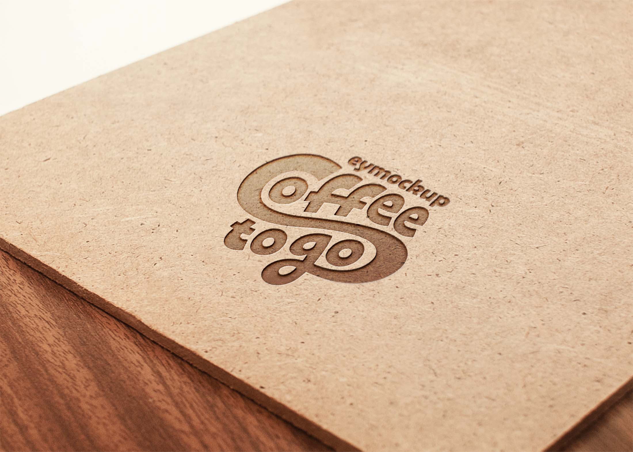 Free Cardboard Logo Mockup Download