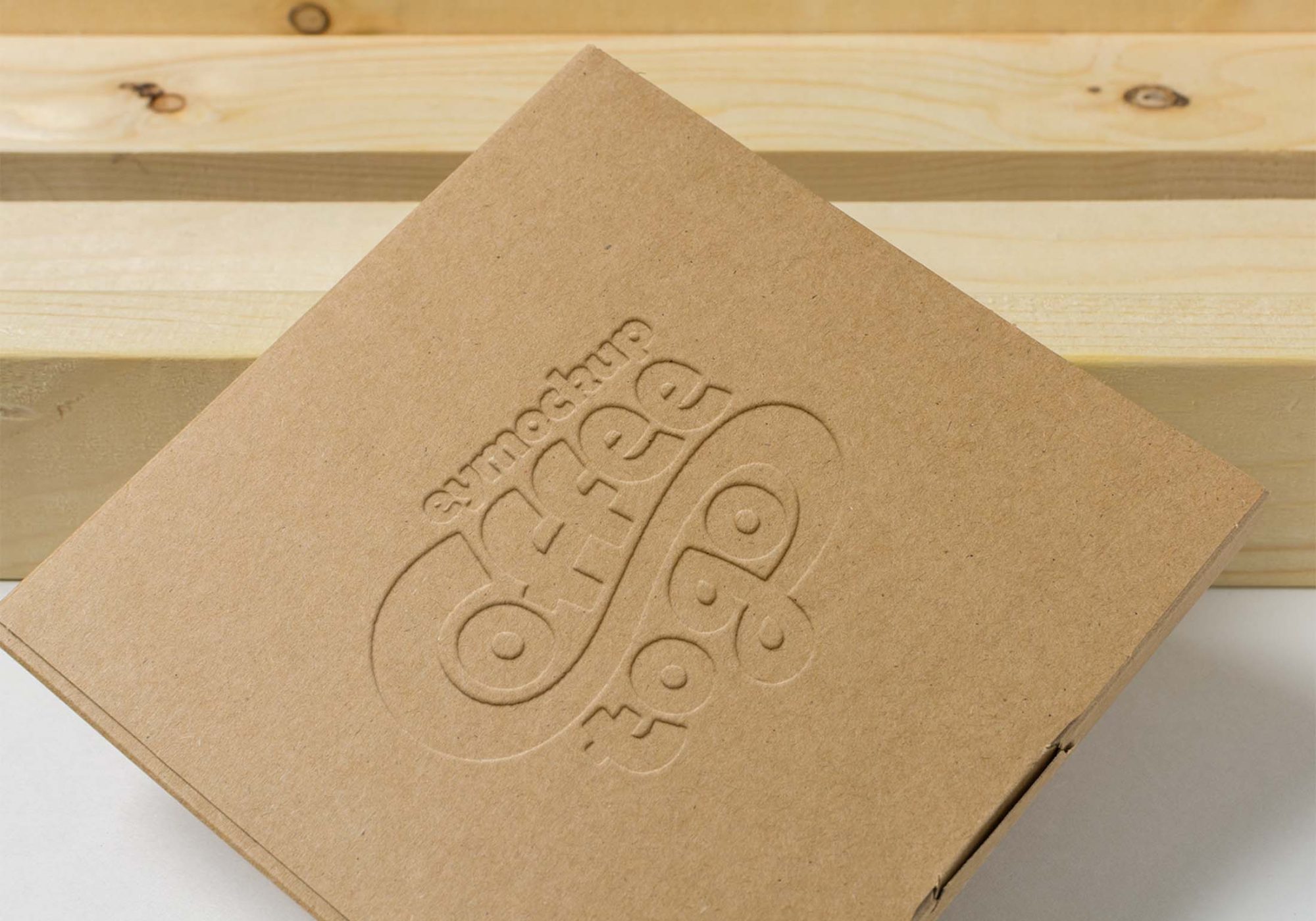 Free Cardboard Logo Mockup Download