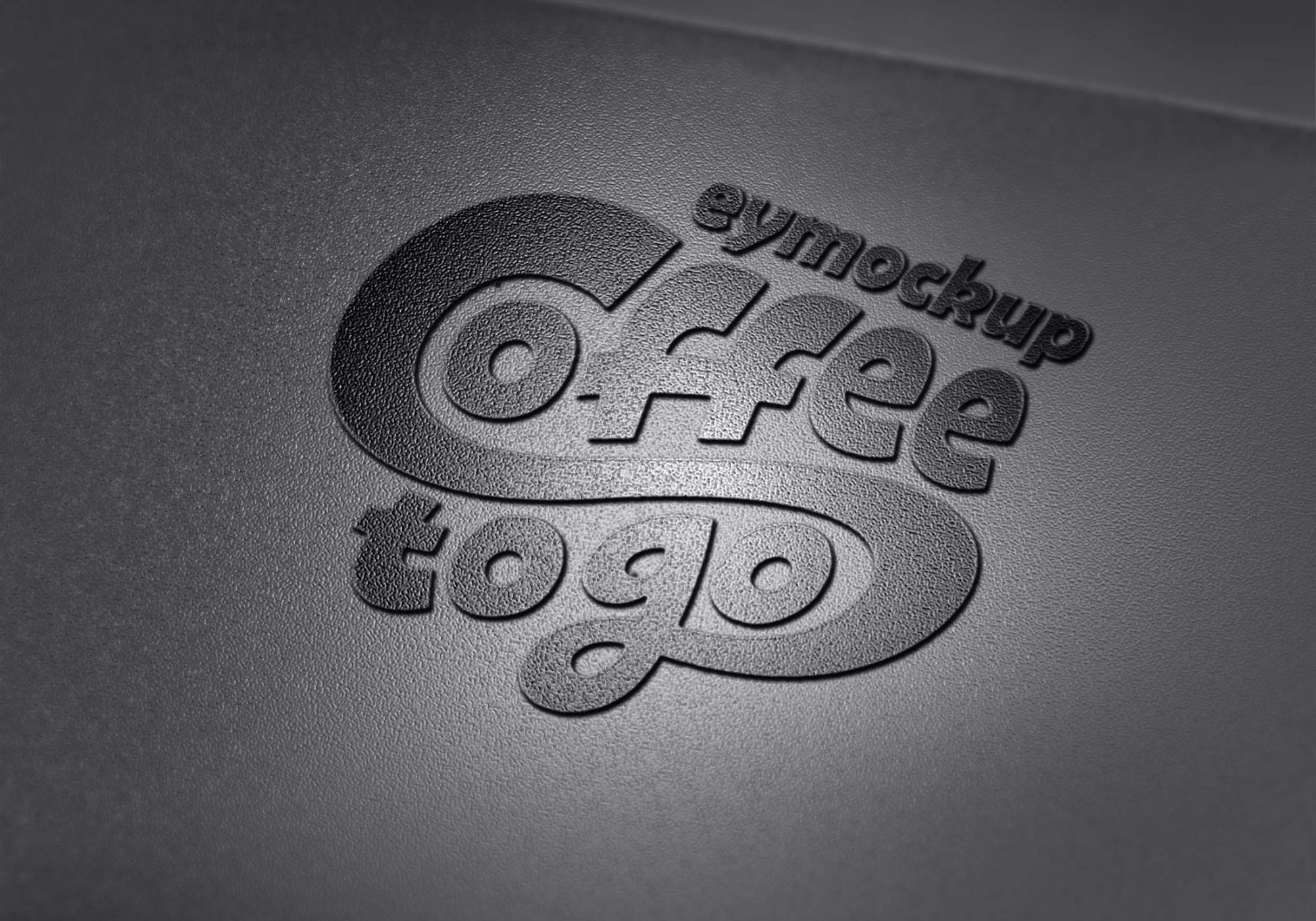 Free Black Logo Mockup Download