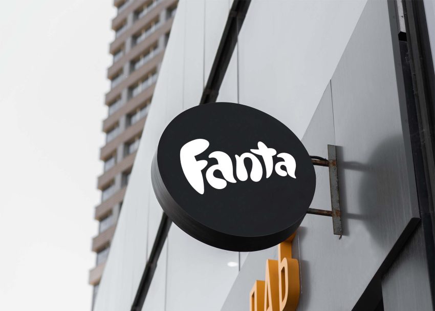 Free Circle PSD Sign Mockup