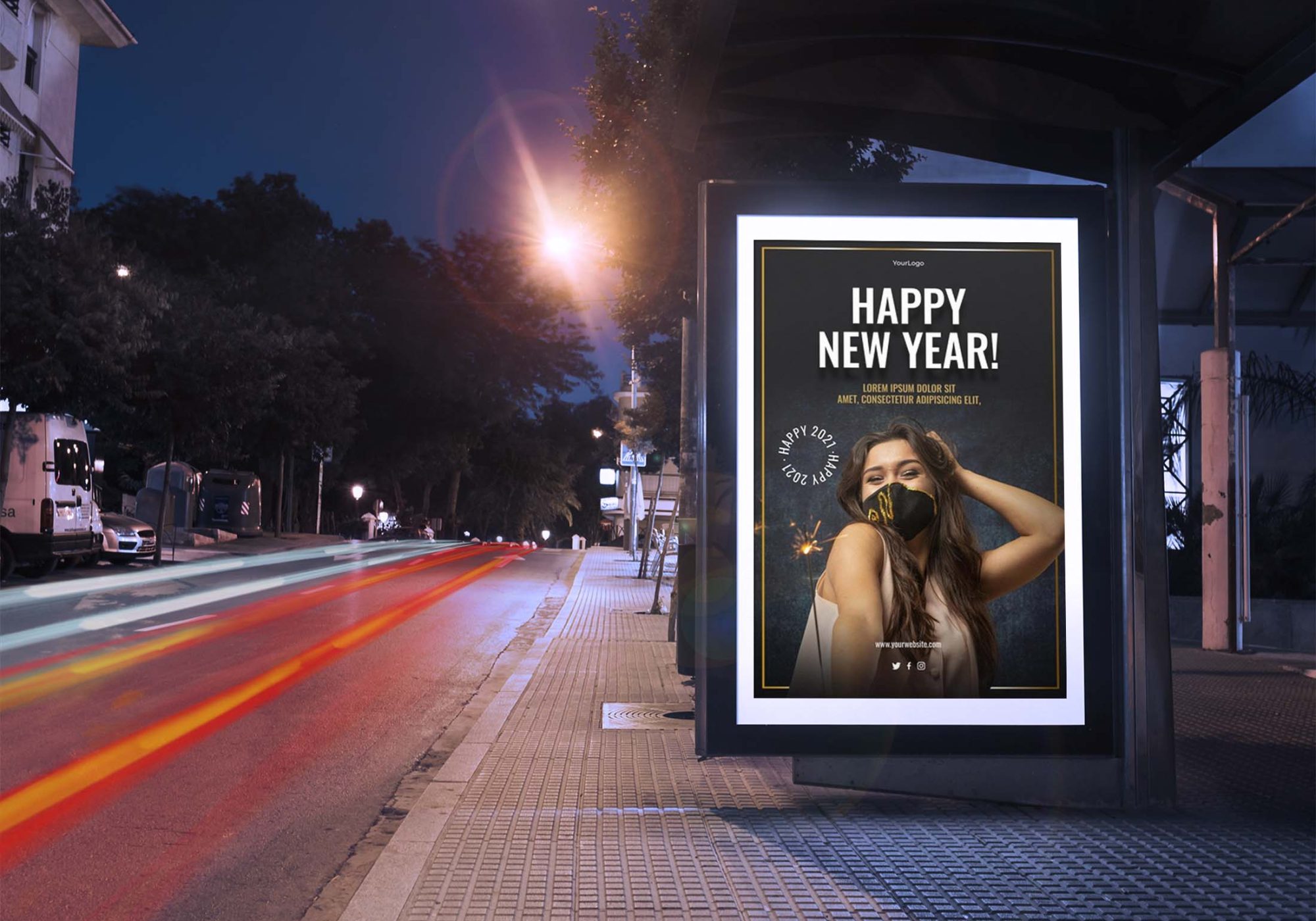 Free Outdoor Sign Mockup Download