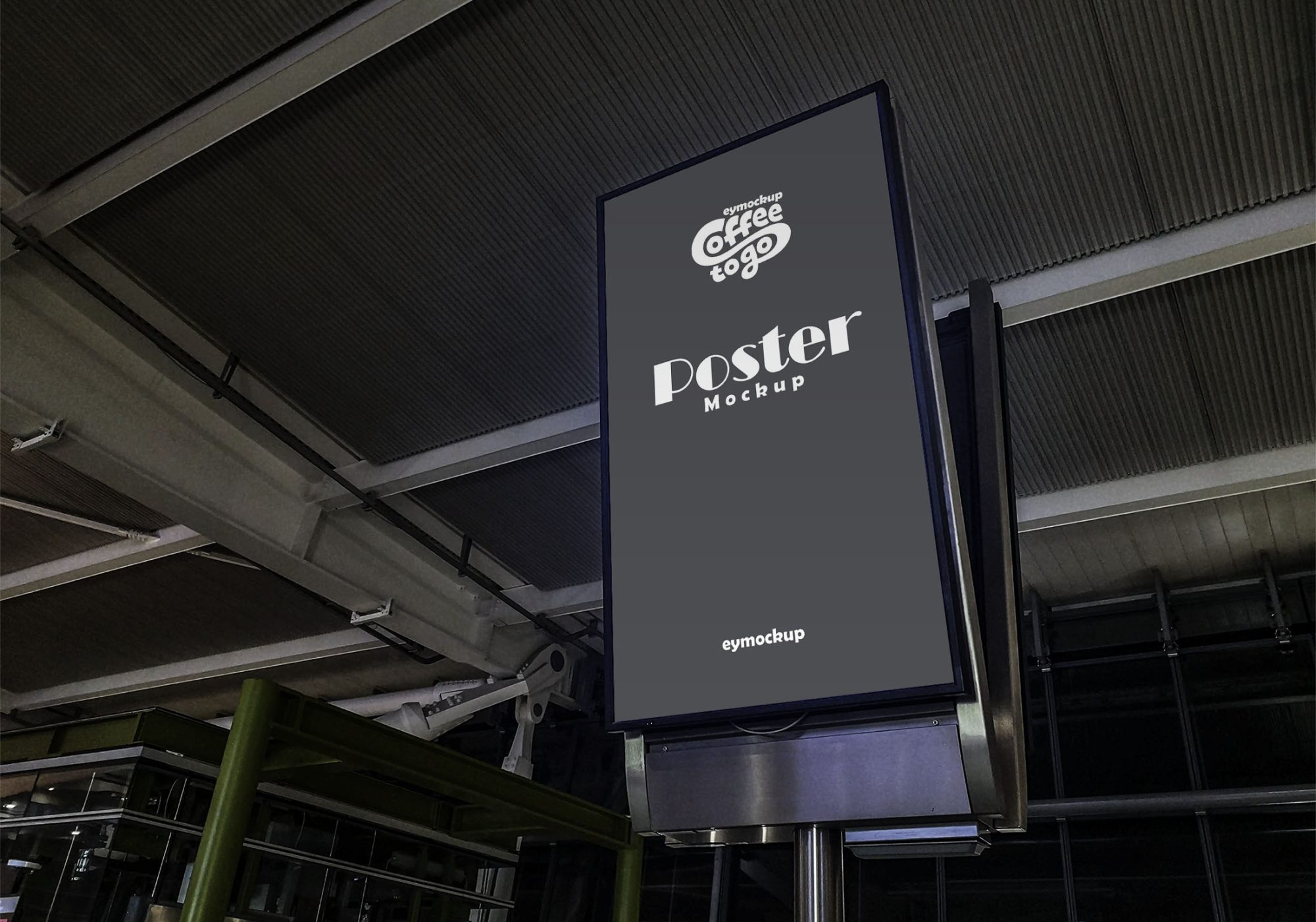Download Free Factory Poster Mockup
