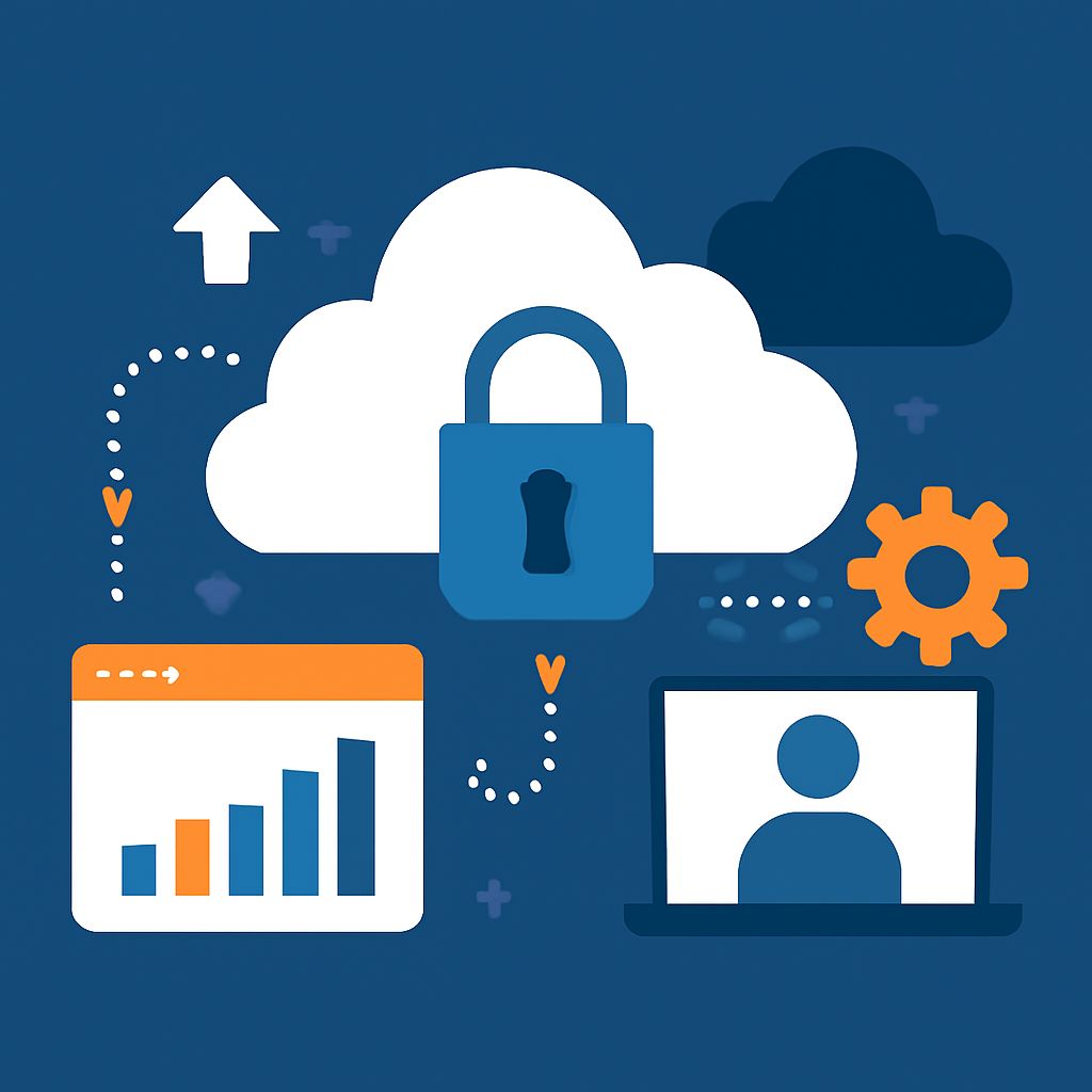 Top Strategies For Hybrid Cloud Success | PSD Freebies Mockups