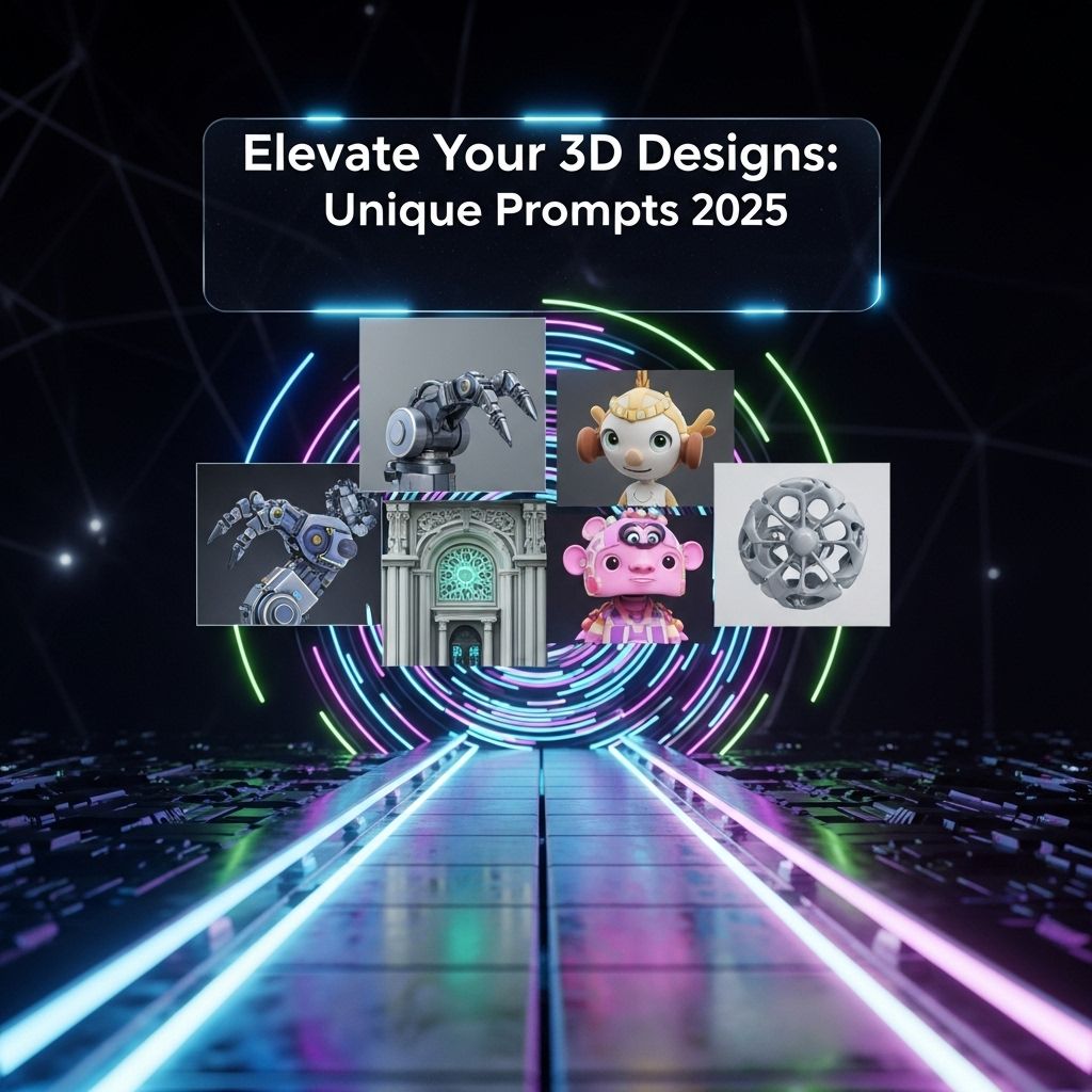 Elevate Your 3D Designs With Unique Prompts In 2025 | PSD Freebies Mockups