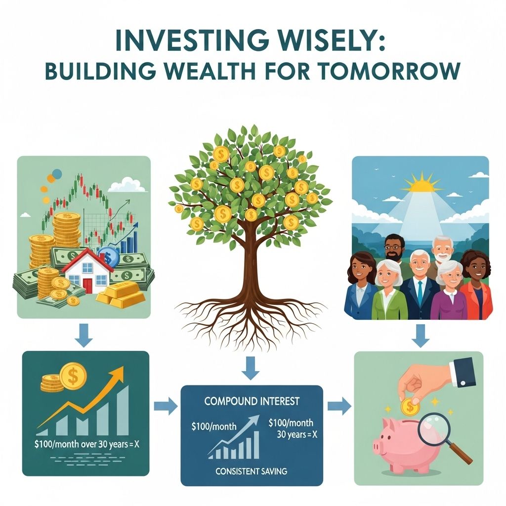Investing Wisely: Build Wealth For Tomorrow | PSD Freebies Mockups