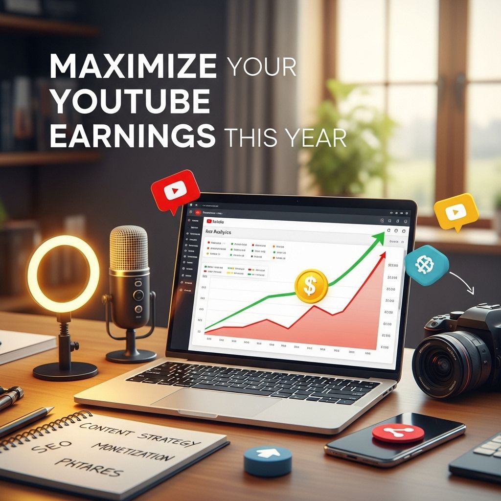 Maximize Your YouTube Earnings This Year | PSD Freebies Mockups