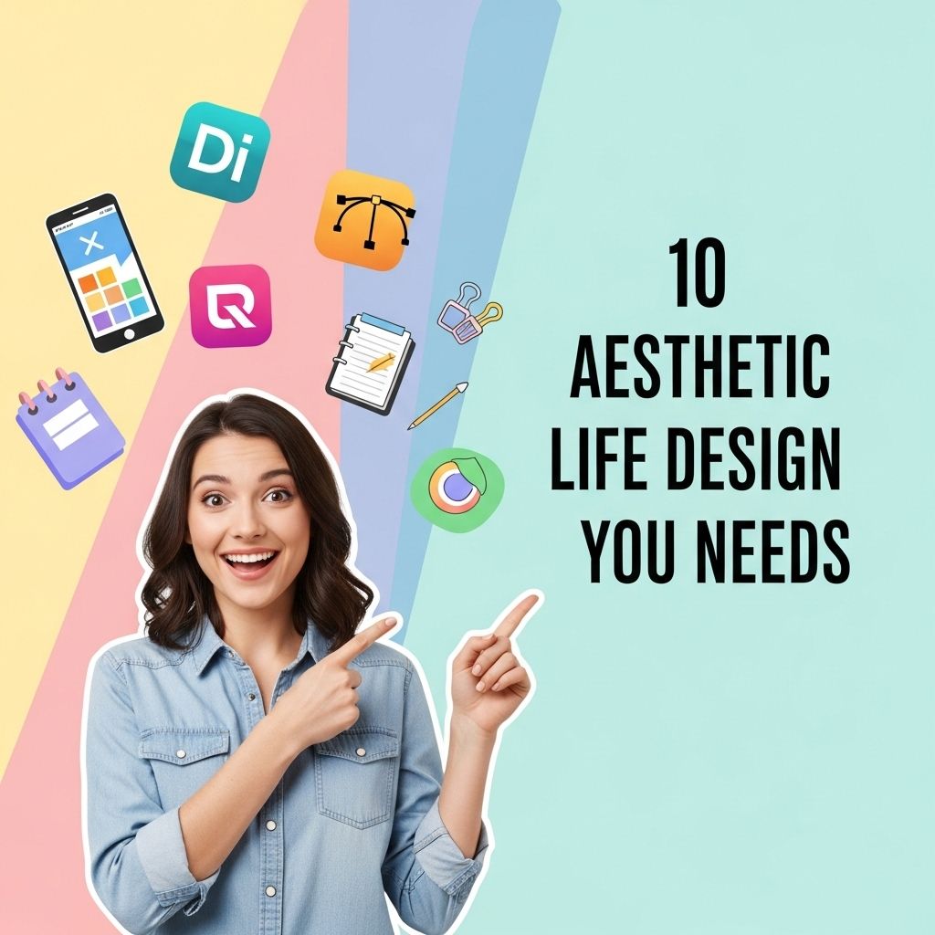 10 Aesthetic Life Design Tools You Need | PSD Freebies Mockups