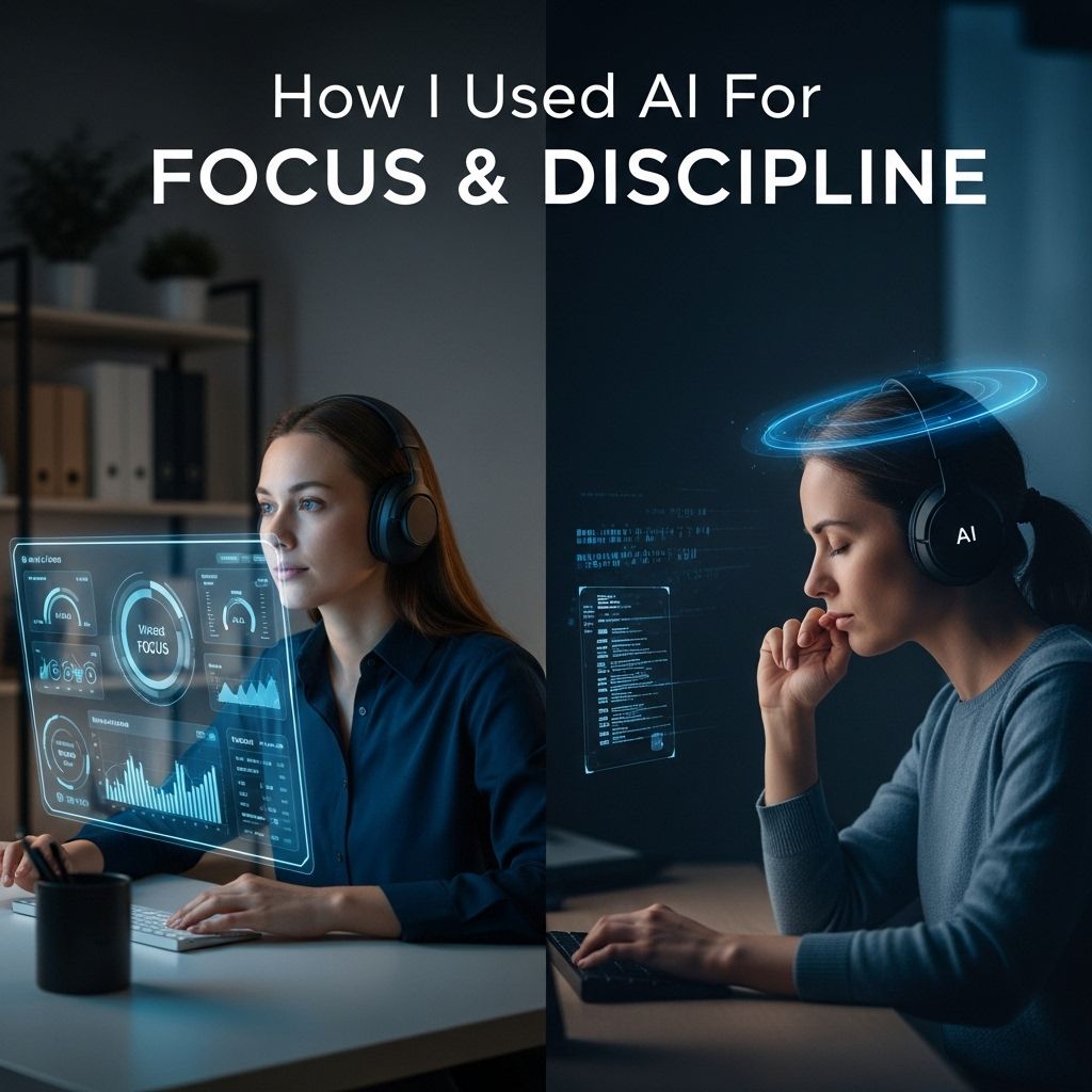 Harnessing AI For Focus And Discipline | PSD Freebies Mockups