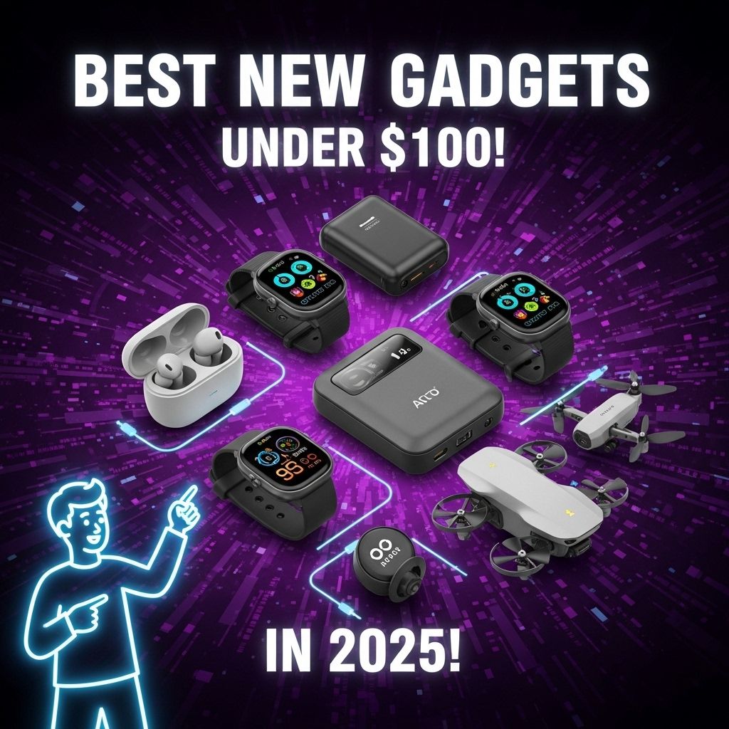 Top 10 Gadgets Under $100 For 2025 | PSD Freebies Mockups