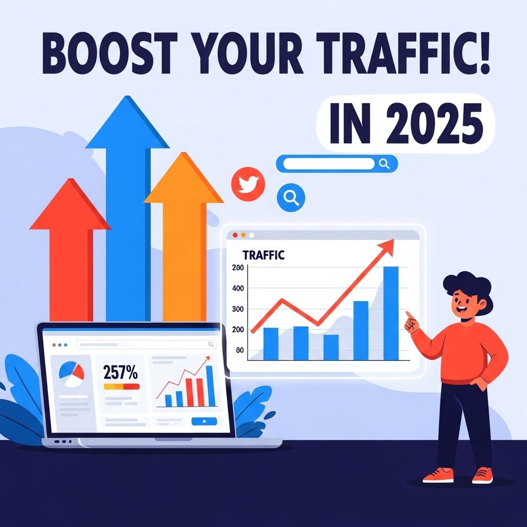 10 Proven Strategies To Boost Your Traffic In 2025 | PSD Freebies Mockups