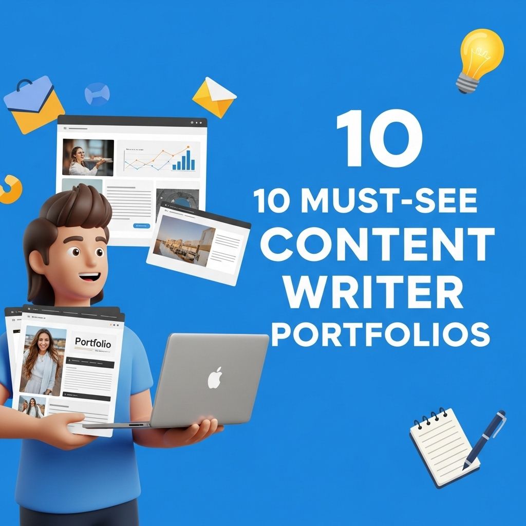 10 Stunning Content Writer Portfolios You Can't Miss | PSD Freebies Mockups