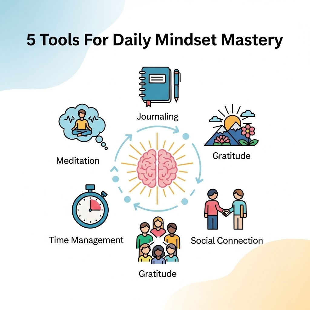 5 Essential Tools For Daily Mindset Mastery | PSD Freebies Mockups