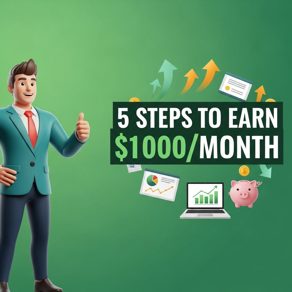5 Proven Steps To Earn $1,000 A Month | PSD Freebies Mockups