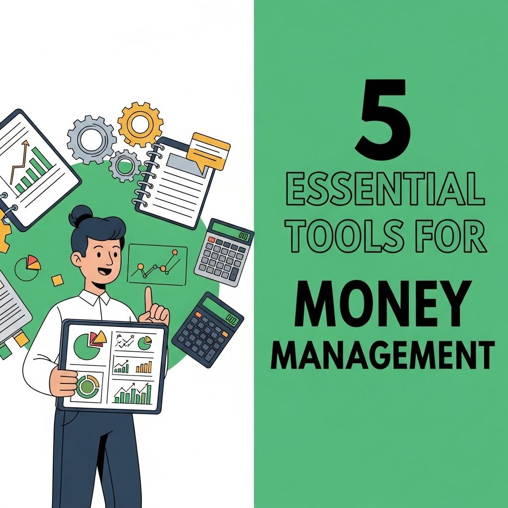 5 Essential Tools For Effective Money Management | PSD Freebies Mockups