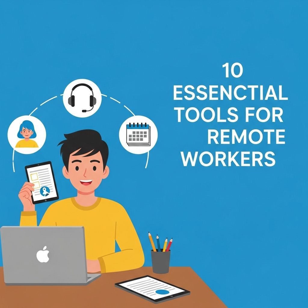 10 Essential Tools Every Remote Worker Needs | PSD Freebies Mockups