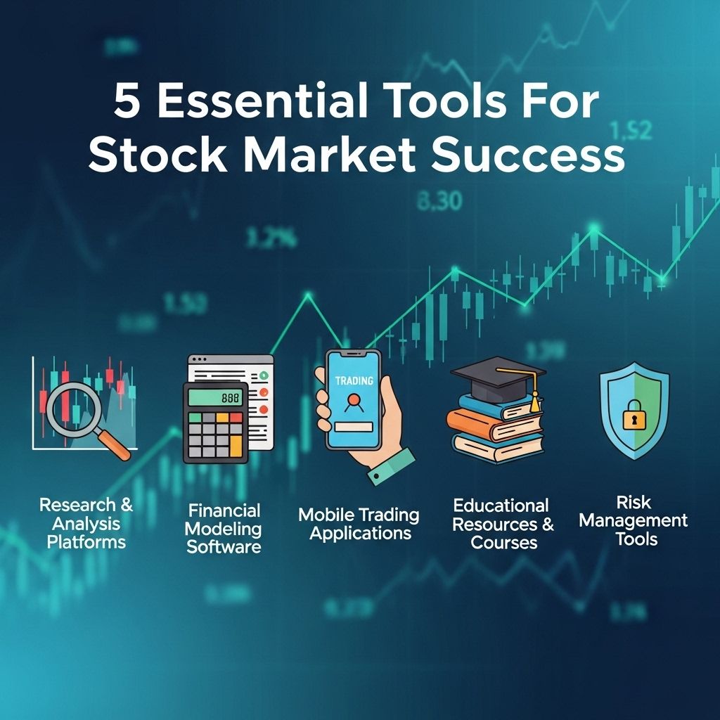 5 Essential Tools For Stock Market Success | PSD Freebies Mockups