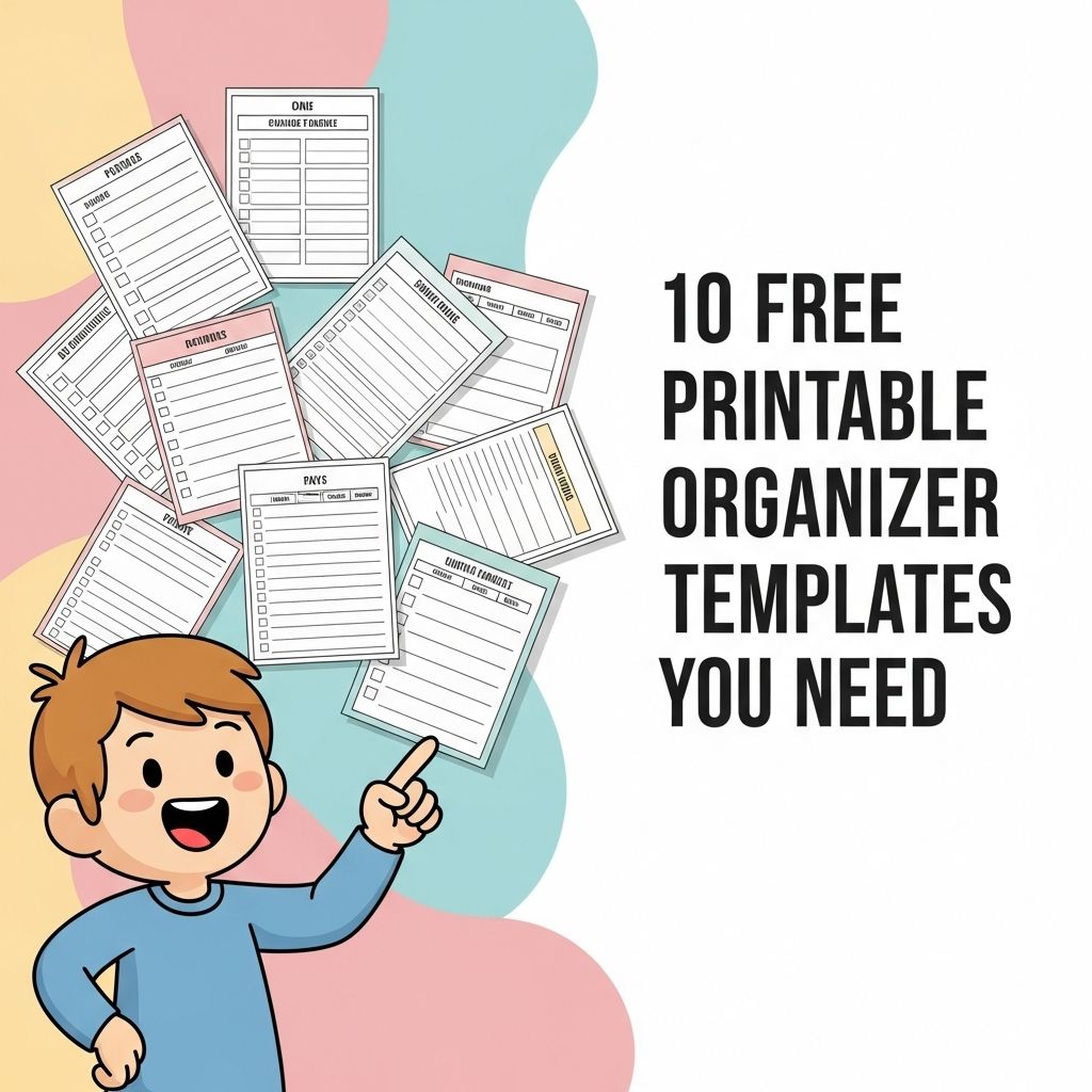10 Free Printable Organizer Templates You Need | PSD Freebies Mockups