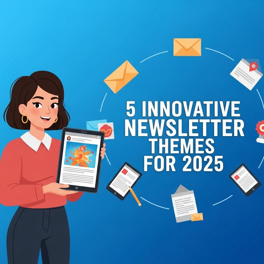 5 Innovative Newsletter Themes For 2025 | PSD Freebies Mockups
