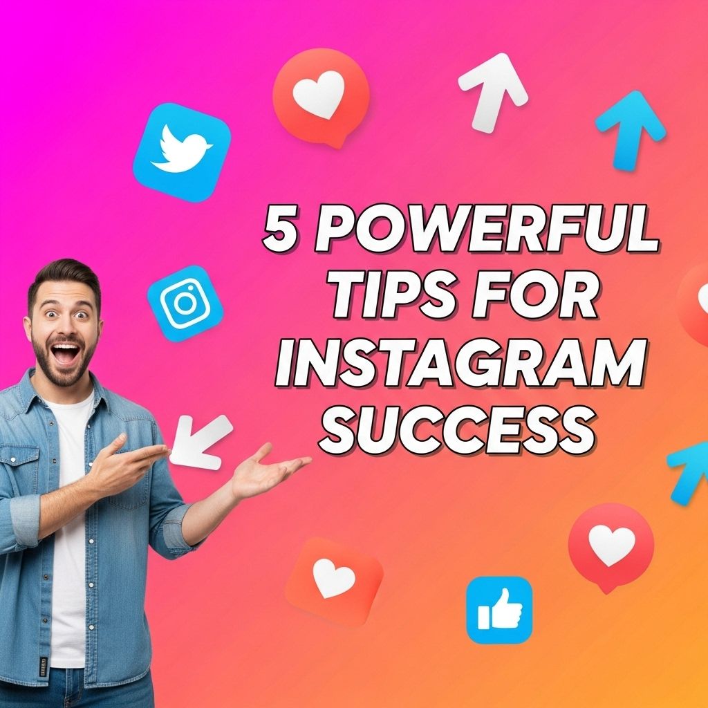 5 Powerful Tips For Instagram Success | PSD Freebies Mockups