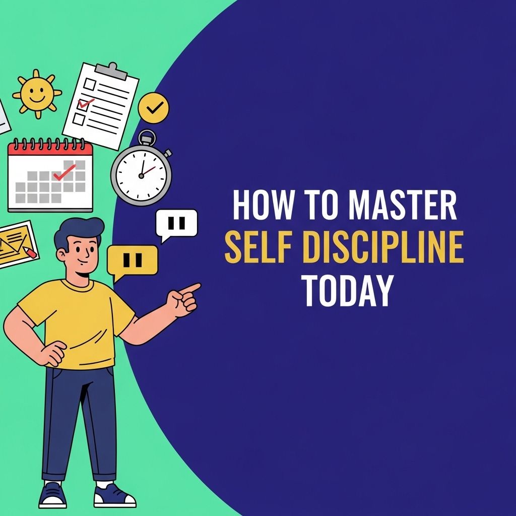 Master Self Discipline Today: Proven Techniques | PSD Freebies Mockups