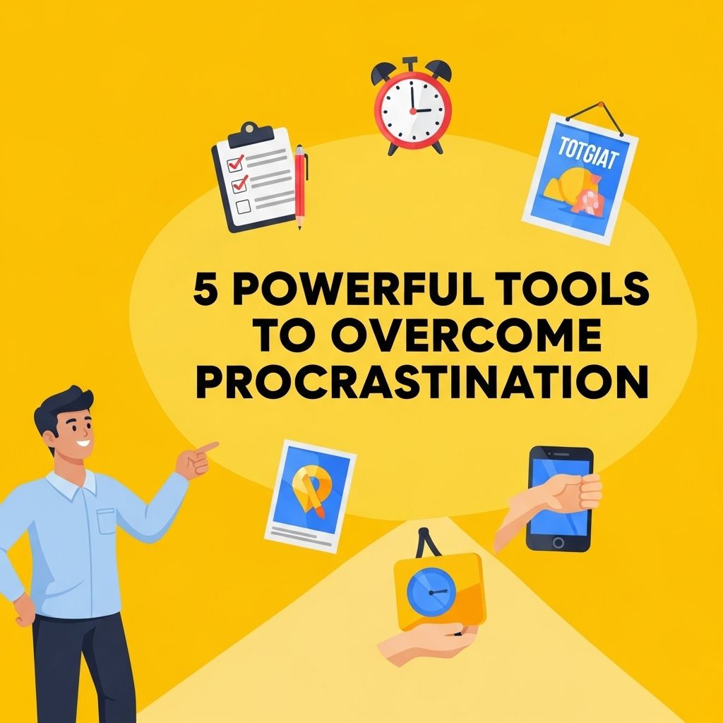 5 Powerful Tools To Overcome Procrastination | PSD Freebies Mockups