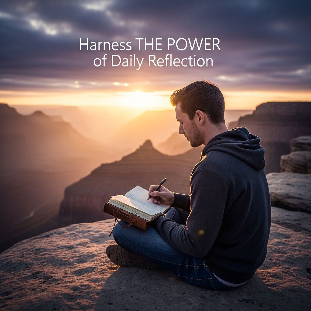 Harness The Power Of Daily Reflection For Growth | PSD Freebies Mockups