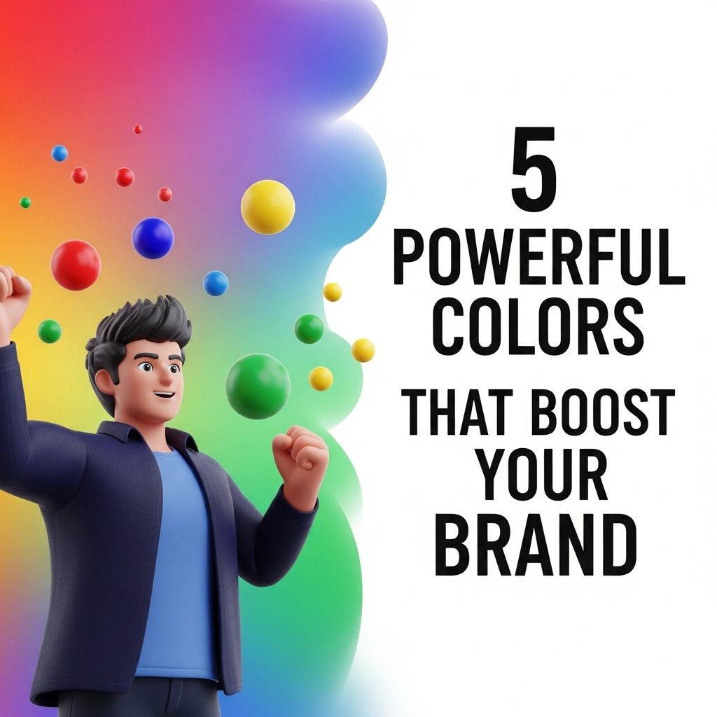 5 Powerful Colors That Boost Your Brand | PSD Freebies Mockups